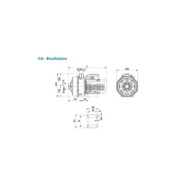 Pompe inox CA 70/45/B Lowara Hydrolys