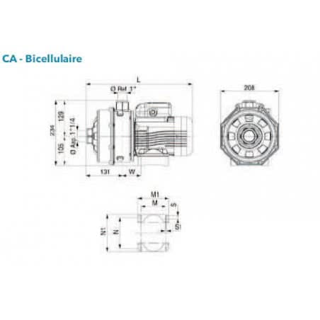 Pompe inox CA 70/45/B Lowara Hydrolys