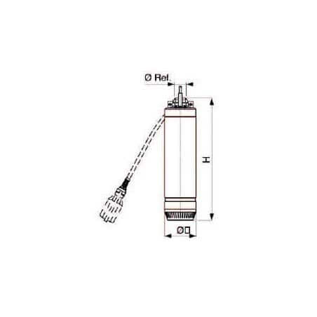 Pompe de puits Scuba SC209 CG L27 Lowara Hydrolys