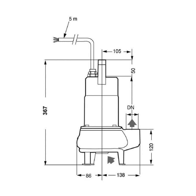 Pompe mini SVO 204 0.5 T 4 Salmson Hydrolys